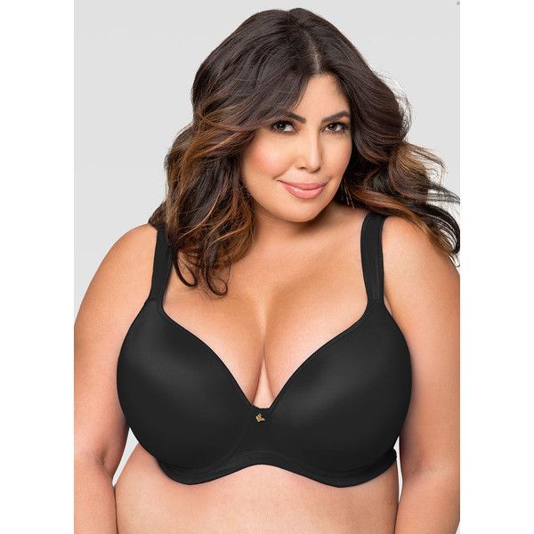 Ashley Stewart Extended Sizes Plunge Butterfly Bra Butterfly Bra Plus Size Bra Brunette