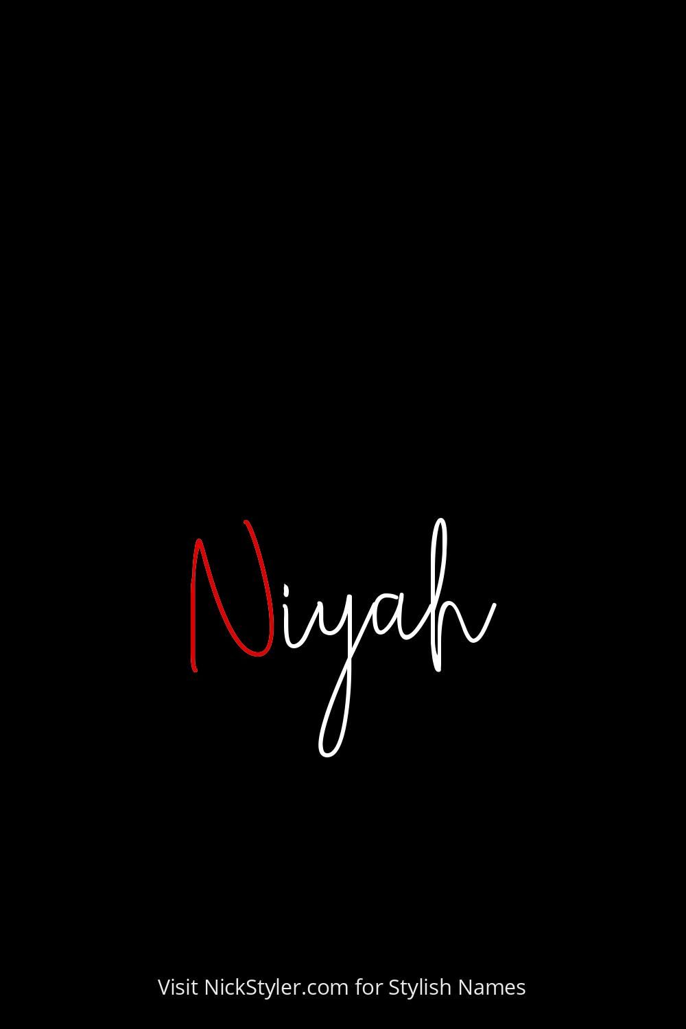 Niyah By Stylish Name Nicknames Neon Signs