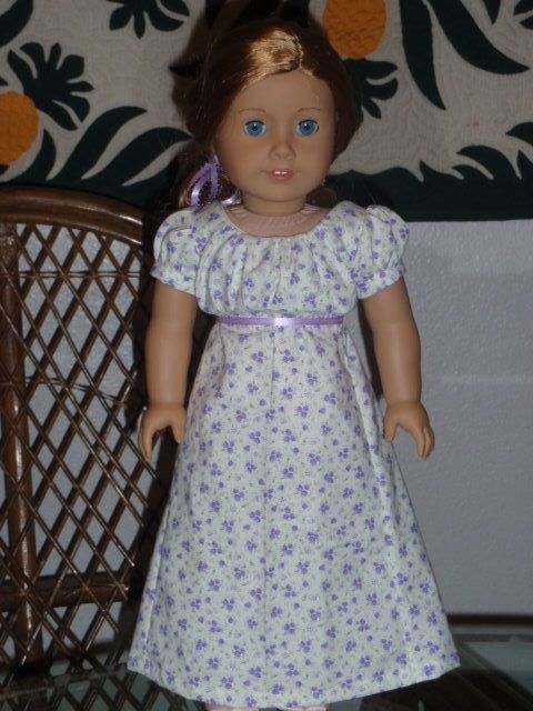 1812 Regency Era Dress For American Girl Caroline 18 Inch Doll Etsy