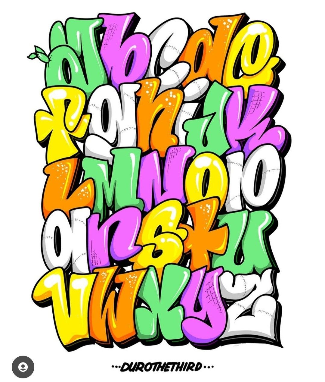 Hand drawn bubble style graffiti alphabet letters ipad case skin by ... Hand drawn bubble style graffiti alphabet letters ipad case skin by ...