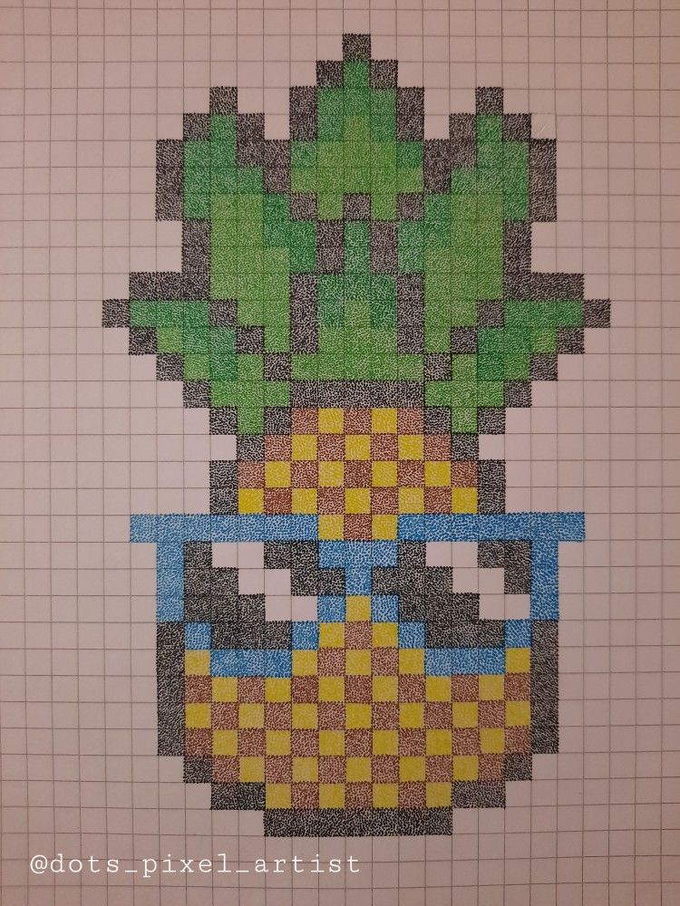 Dots Pixel Art Pineapple With Sunglasses Come Lets Be Friends On Instagram Tekenen Papier