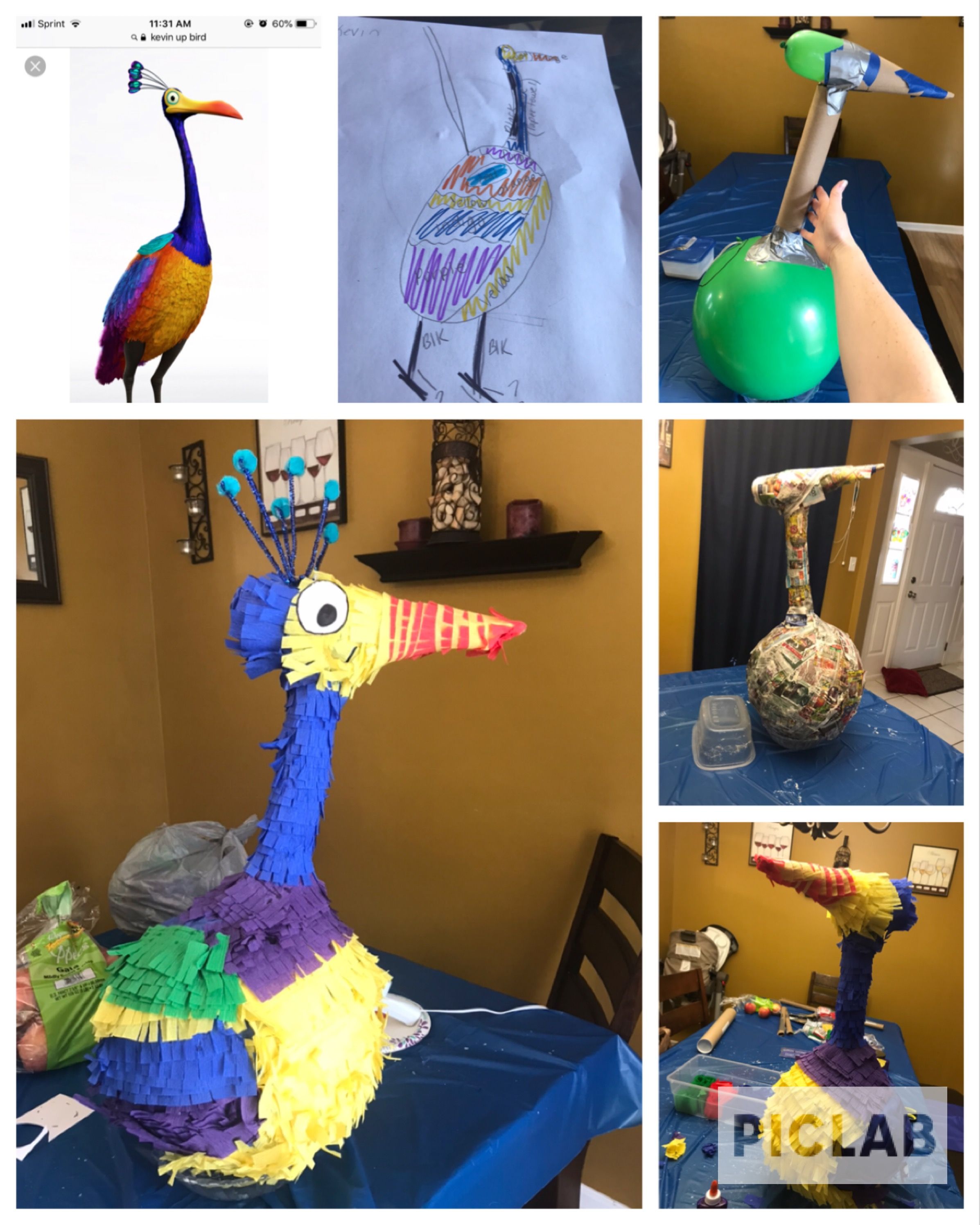Kevin From Up Volunteer Appreciation Diy Birds Disney Birthday Up Halloween Pinata
