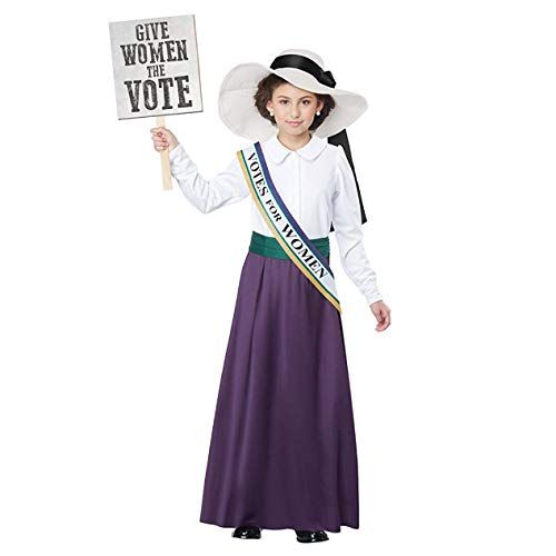 Girls American Suffragette Costume Medium California Cost