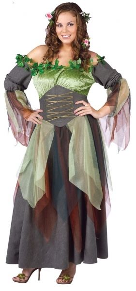 Adult Mother Nature Costume Regular And Plus Maiden Fair The