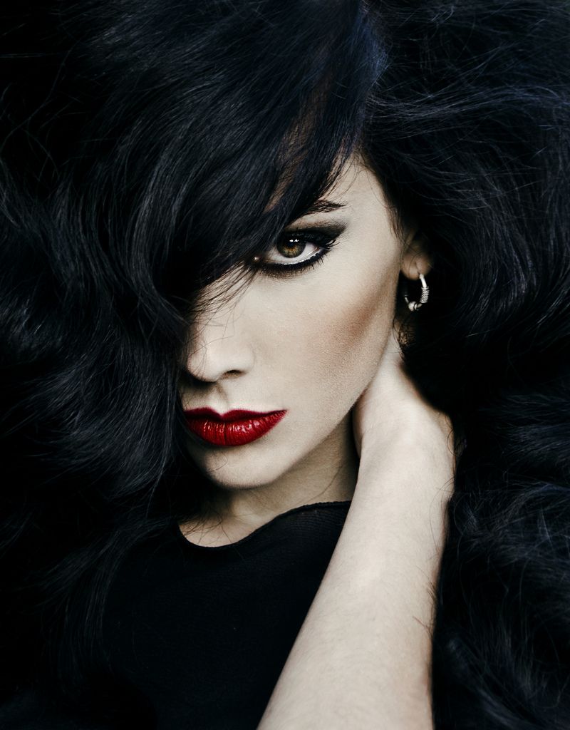 Black Hair Red Lips … People With Red Hair Dark Beauty Dark Hair