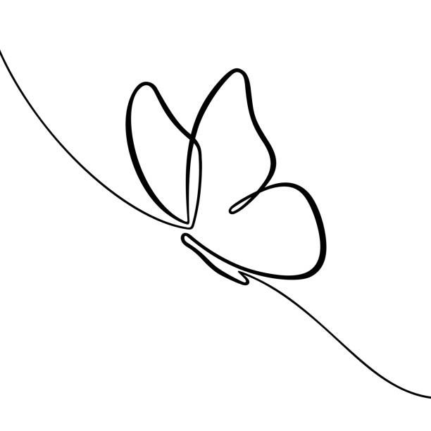 280 Continuous Line Art Drawing Style Insecte Illustrations Graphiques Vectoriels Libre De