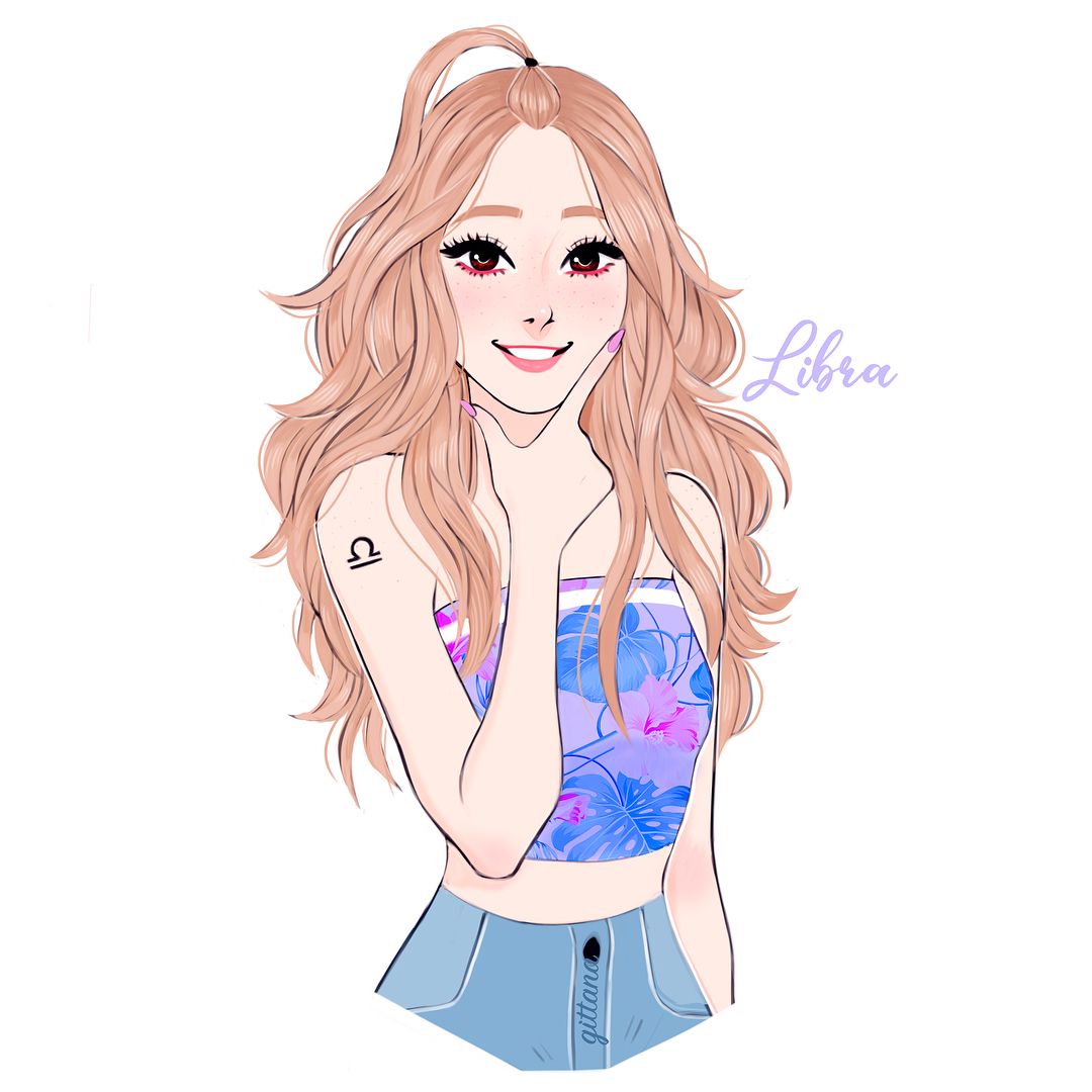 The Libra Gir Libra Art Zodiac Characters Zodiac Art