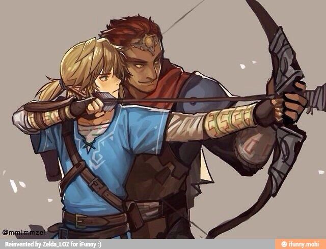 Link And Ganon Ifunny Geeking Out Legend Of Zelda Zelda