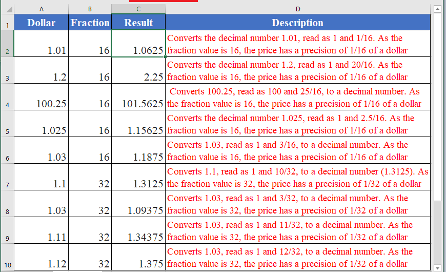 How to use DOLLARDE Function in Excel How to use DOLLARDE Function in Excel
