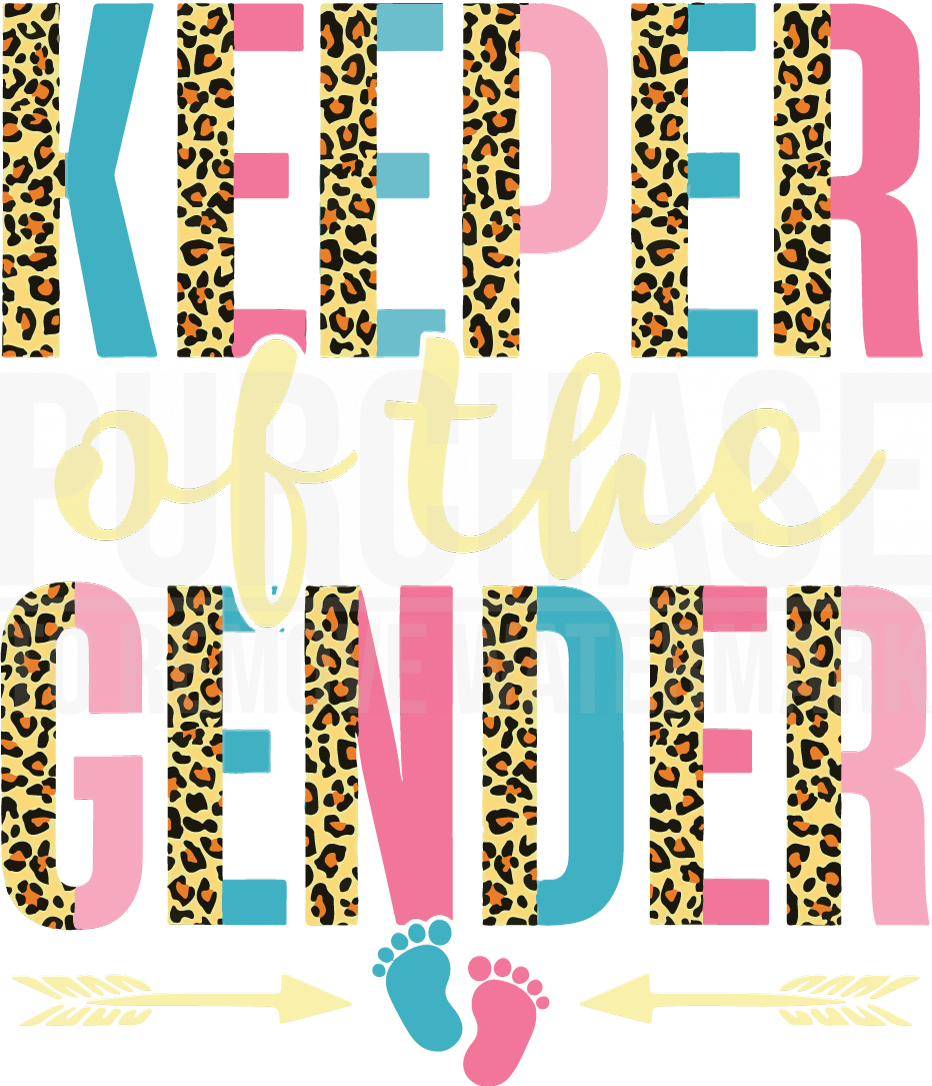 Cute Keeper Of The Gender Leopard Gender Reveal Party Svg Gender Reveal Party Reveal Parties