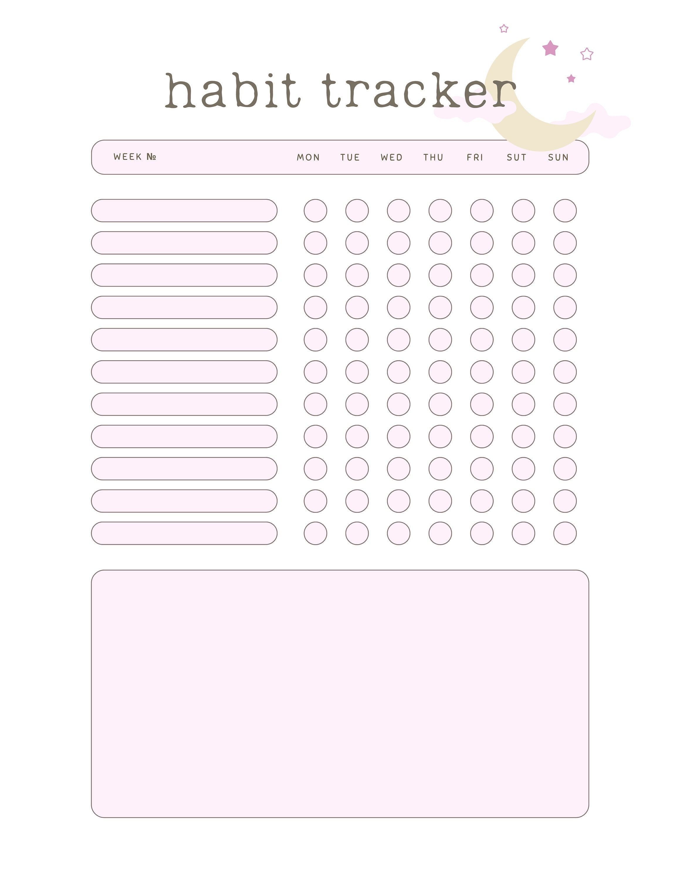 Pin on Free Printable Habit Tracker Templates 🌟 Pin on Free Printable Habit Tracker Templates 🌟