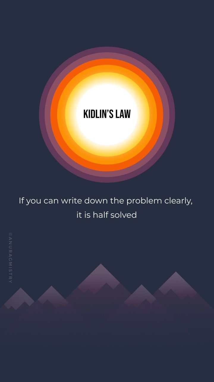 Kidlin's Law | Law, Laws of life, Solving Kidlin's Law | Law, Laws of life, Solving
