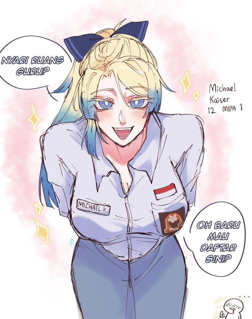 Fem Kaiser Michael Gambar Lucu Ilustrasi Karakter Gadis Animasi
