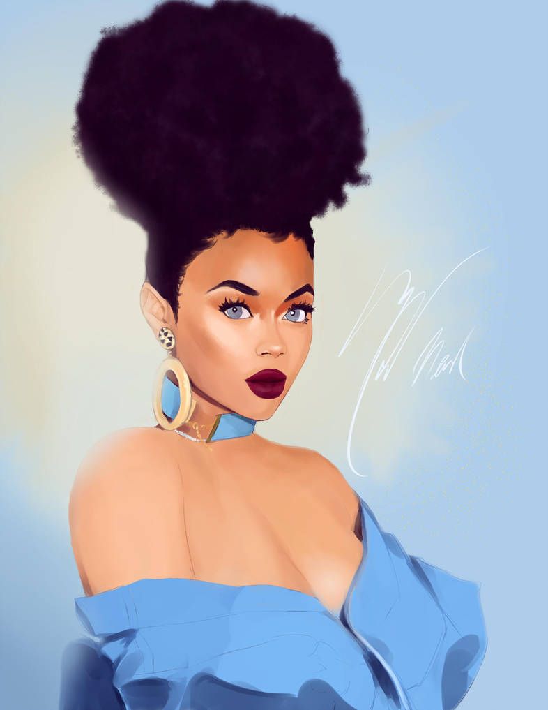 Afro Puff By Melanoidink On Deviantart