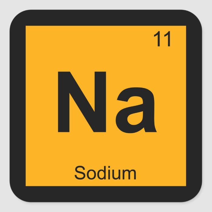 Na - Sodium Chemistry Periodic Table Symbol Square Sticker - Custom ... Na - Sodium Chemistry Periodic Table Symbol Square Sticker - Custom ...