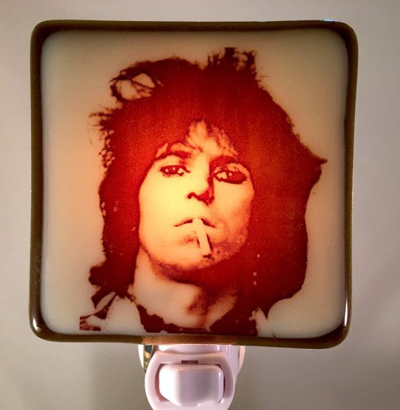 Keith Richards Rolling Stones Night Light Fused Glass Keith Richards ... Keith Richards Rolling Stones Night Light Fused Glass Keith Richards ...