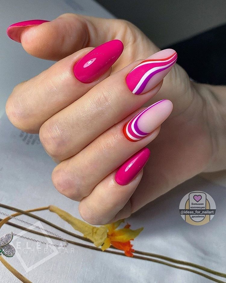 💅nail Blog Ярославы Быковой в Instagram «Взрыв красок 💜💗🧡💛💚 1 2 3 4 5