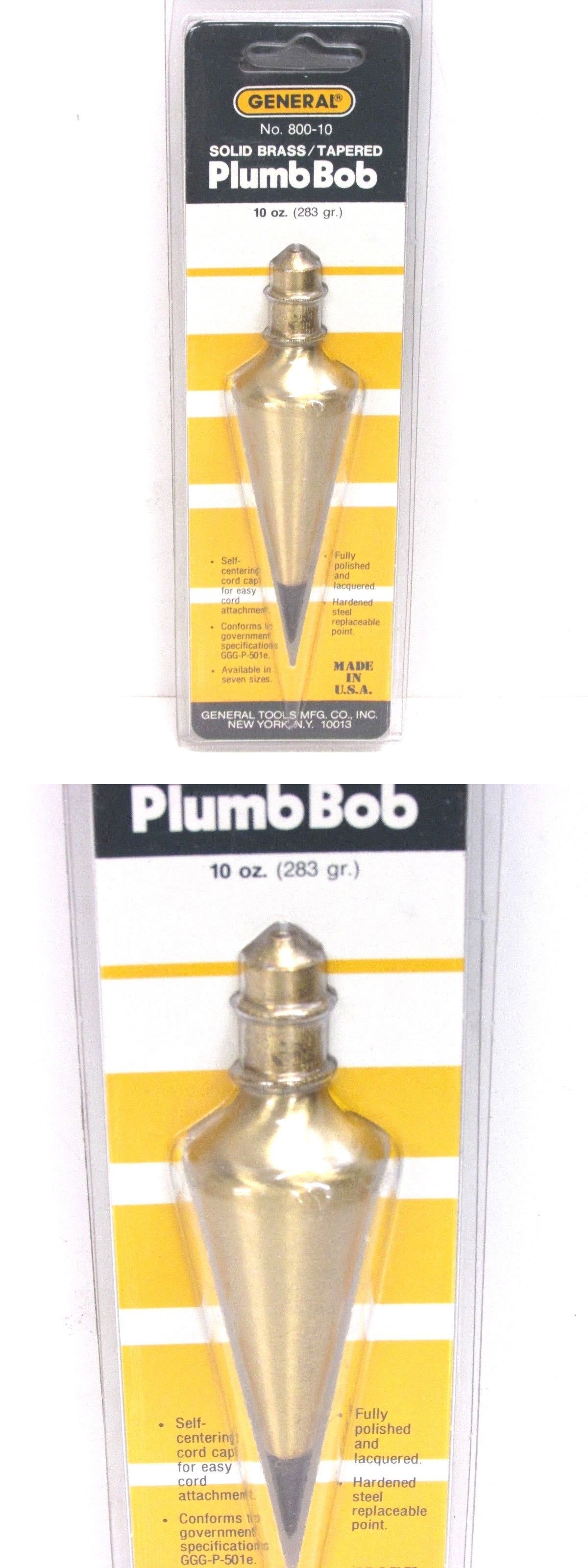 New General Tools 10 Oz Brass Plumb Bob No 800 10 38728426277 Ebay Plumbing 10 Things
