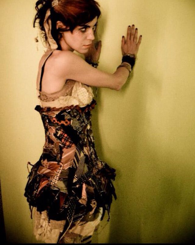 The Window Lady 2007 modeled by Selene of Gibbous upcycled scrap high ... The Window Lady 2007 modeled by Selene of Gibbous upcycled scrap high ...
