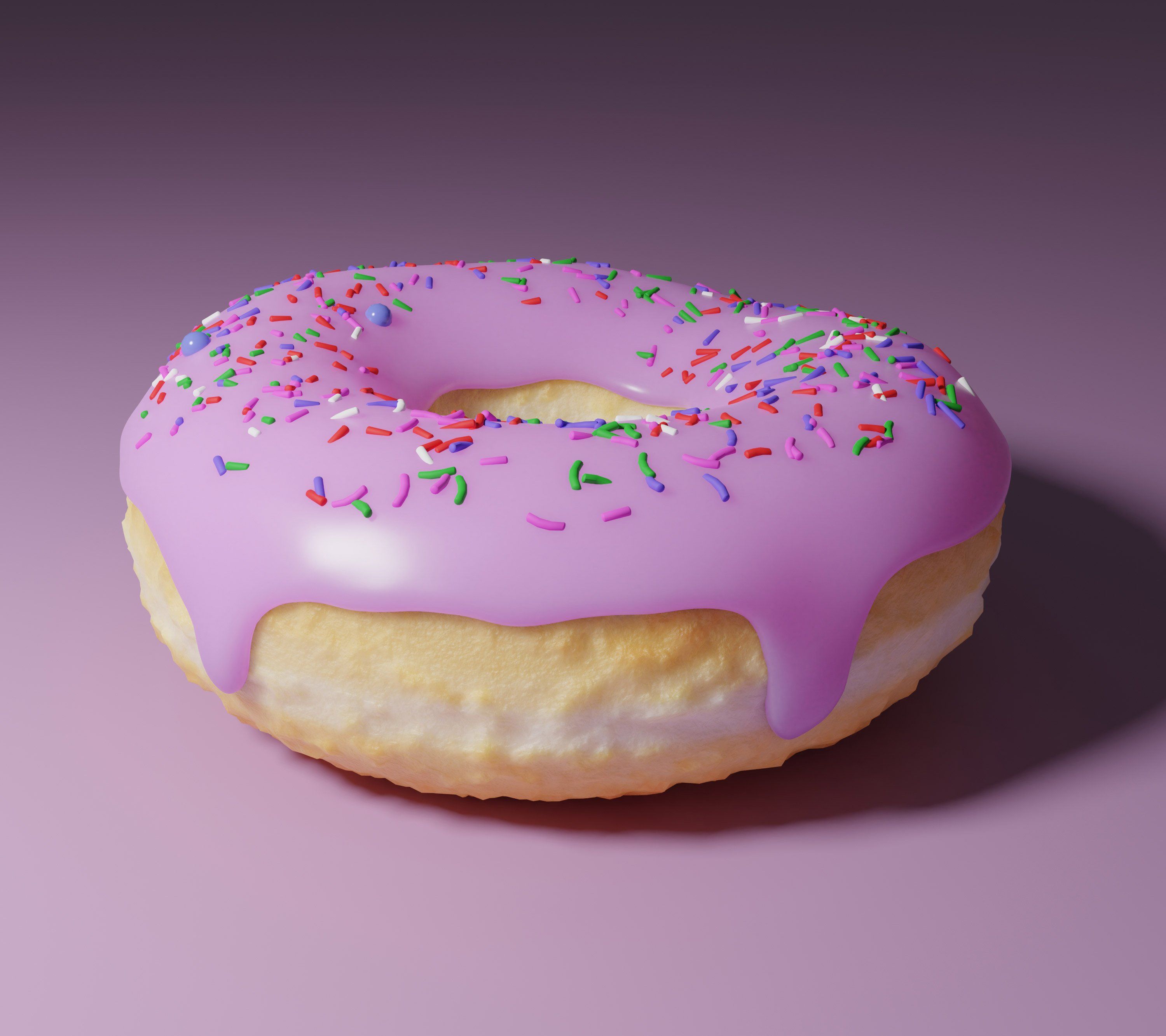 Realistic big glazed donut 3d model by Natasha Breen on @creativemarket ... Realistic big glazed donut 3d model by Natasha Breen on @creativemarket ...
