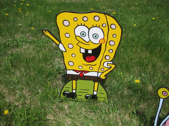 Lawn Art Figure Spongebob Squarepants Cartoon Character Etsy Spongebob Squarepants Cartoons