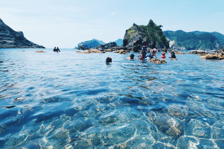 セブ島?いいえ伊豆です!屈指の透明度を誇る秘境「ヒリゾ浜」の海が超美しい Retrip リトリップ Goes Coastline Journey Ocean Trip