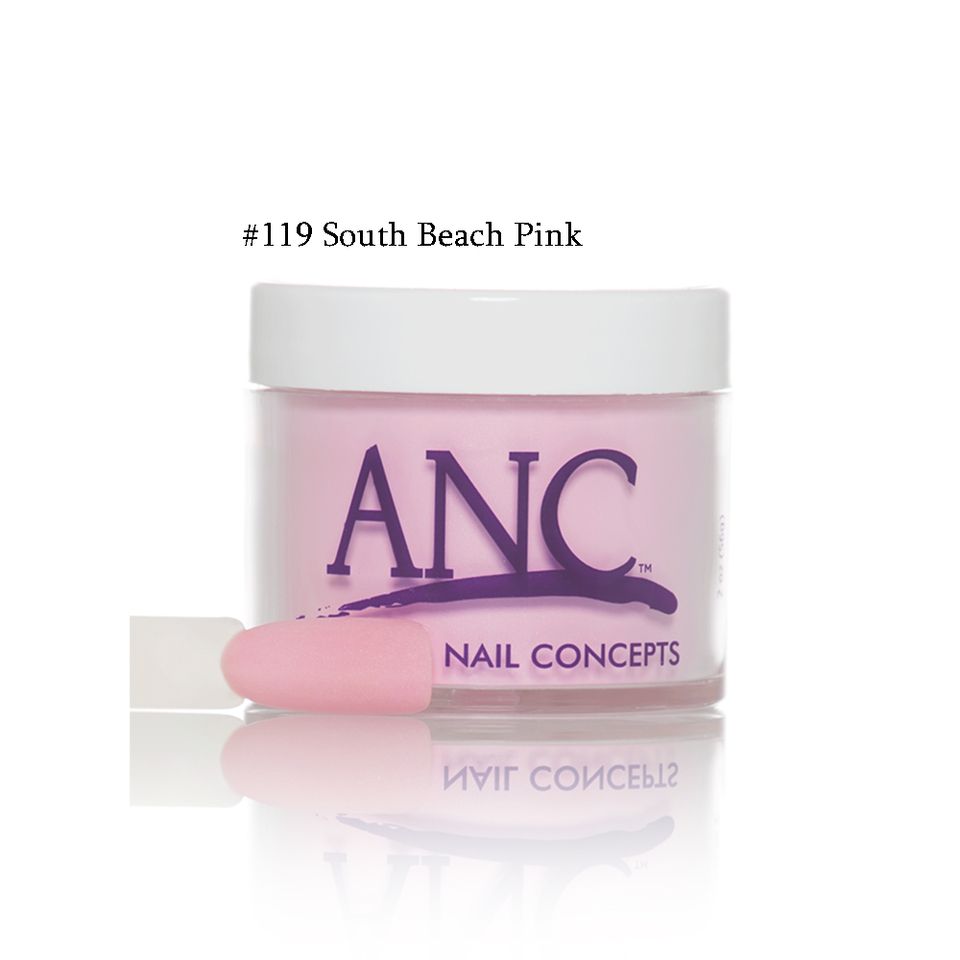 Anc Nail Color Dipping Powder 119 South Beach Pink 2 Oz Be Natural Natural Nails Mr Pumice