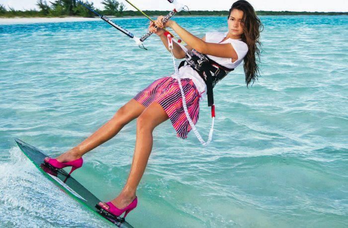 Kitesurf Sexy Girl Gopro Surfing Kite Surfing Wakeboard Rack Sup Surf Paddle Sports Surf