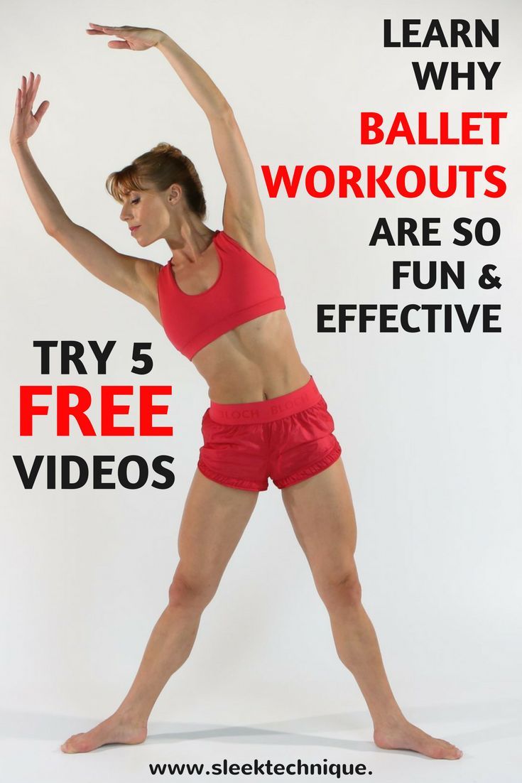 Free Ballet Fitness Workouts By Sleek Technique Sleek Technique Ballet Exercises Free