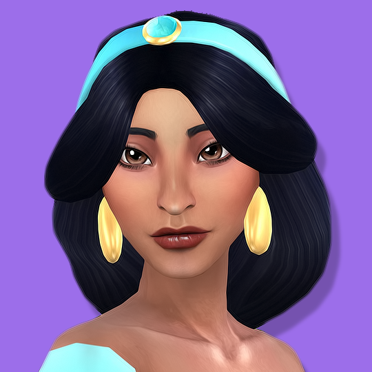 Download 『simfileshare』 Disney Princess Jasmine Sims Hair Sims 4 Characters