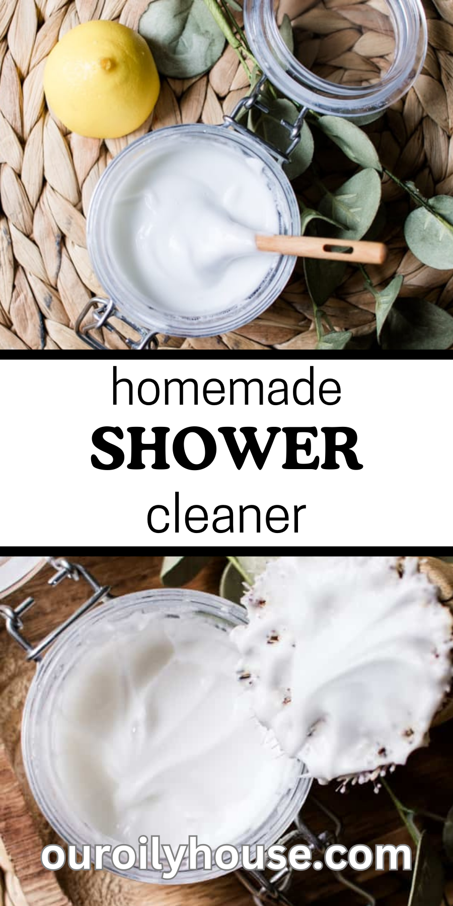 How To Make A Homemade Shower Cleaner Recipe Homemade Cleaning
