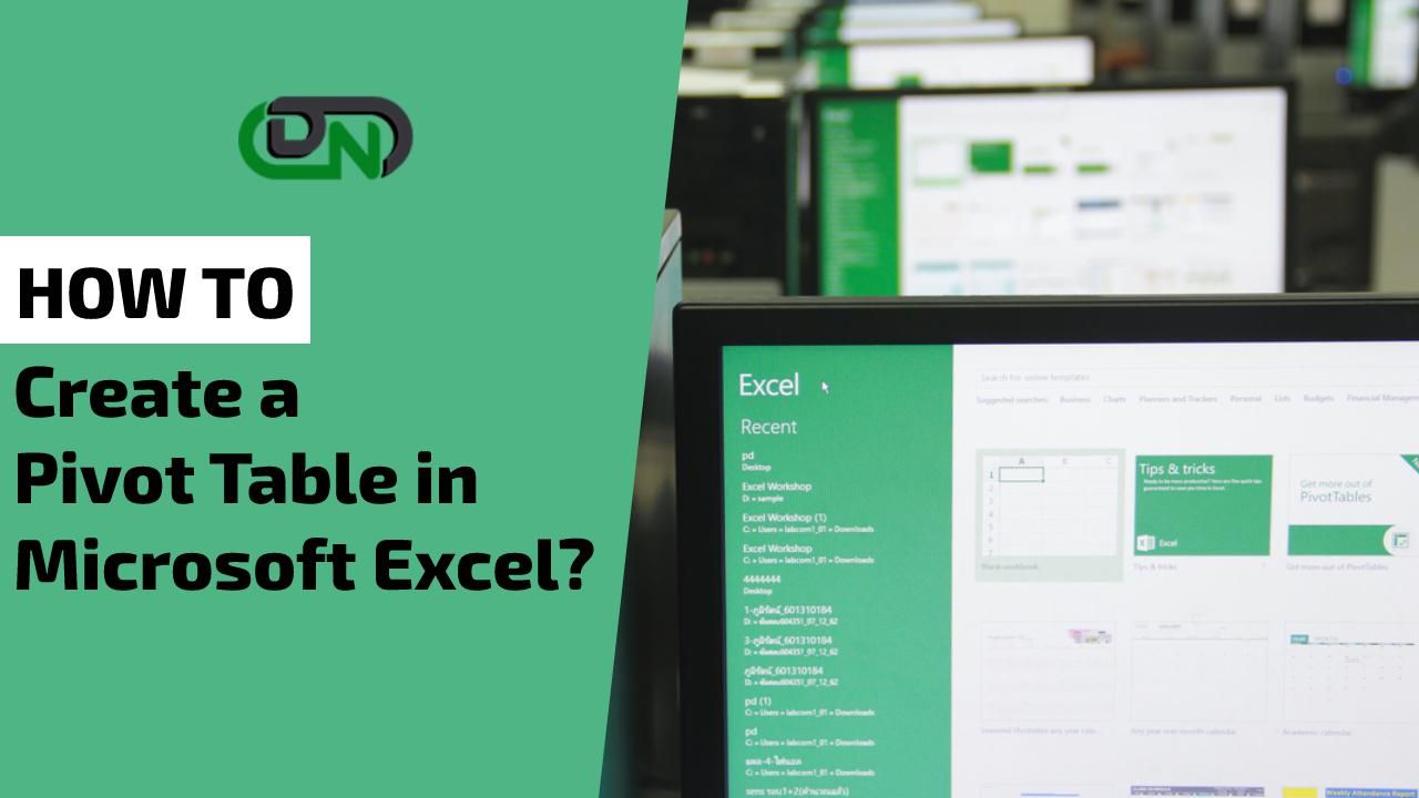 How To Create A Pivot Table In Microsoft Excel Artofit