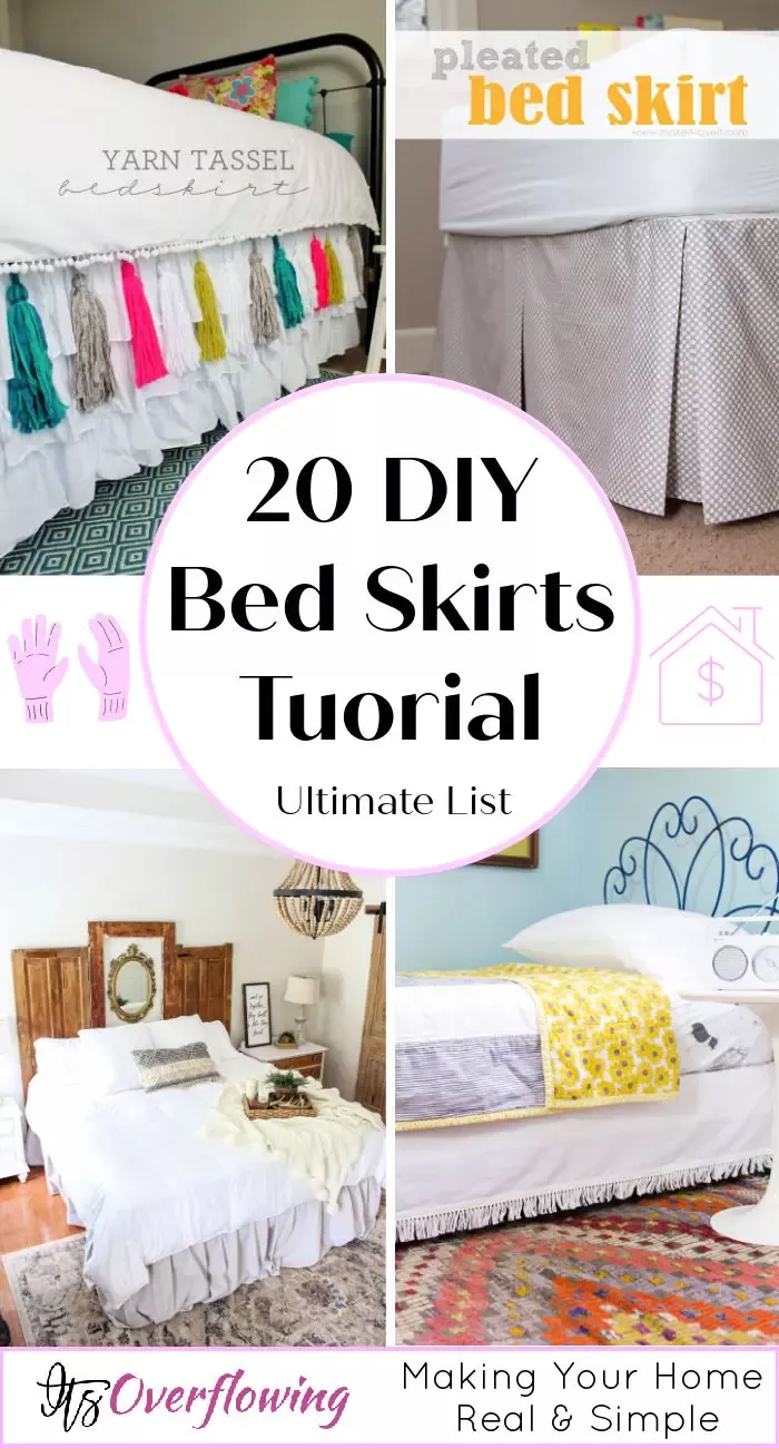 How To Sew A Bed Skirt 20 Easy Diy Bed Skirt Ideas Diy Bed Skirt Diy Bed Bedskirt