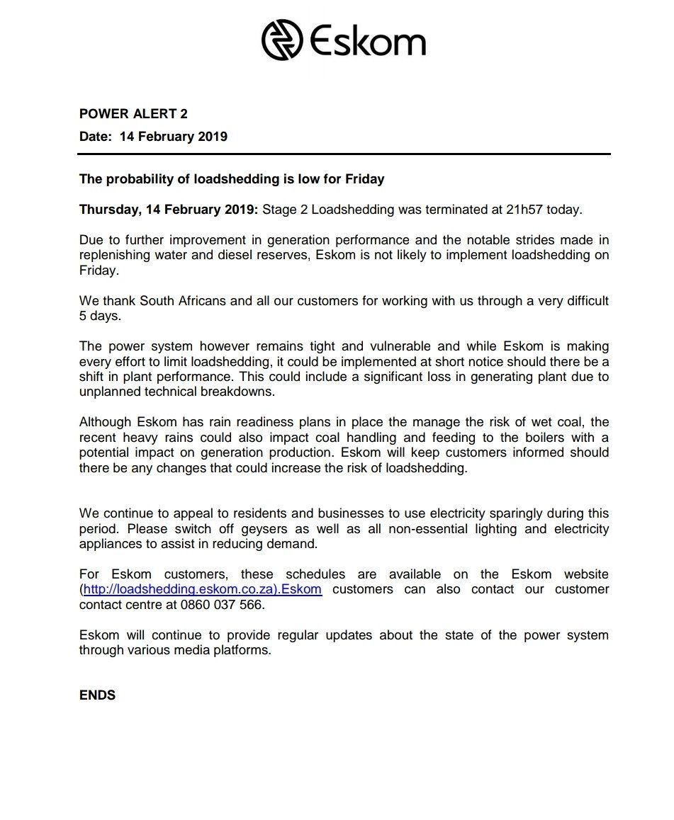 Eskom Hld SOC Ltd on Twitter: Eskom Hld SOC Ltd on Twitter: