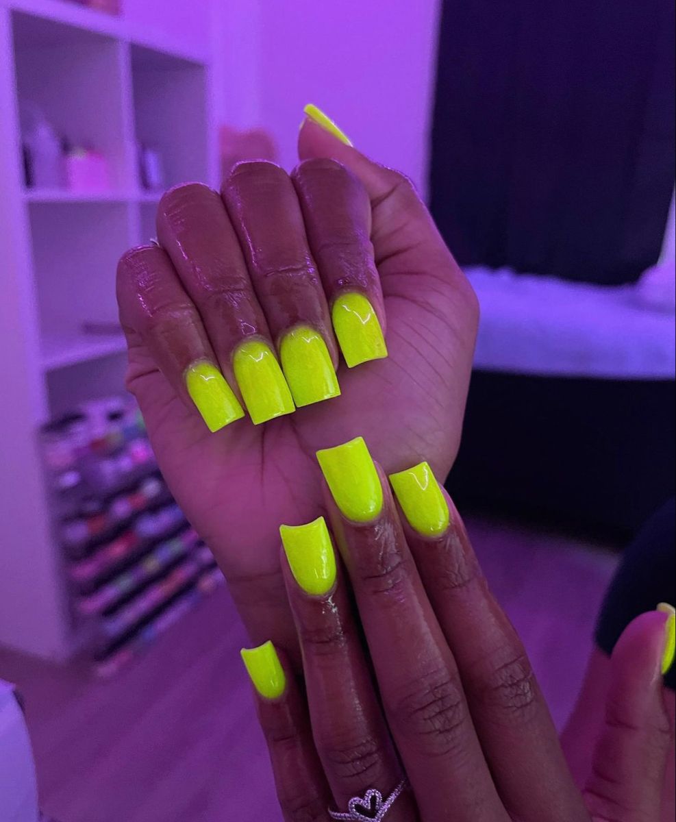 Neon Nail Colors Neon Green Nails Neon Nails Dope Nails Neon Green Shorts Overlay Nails