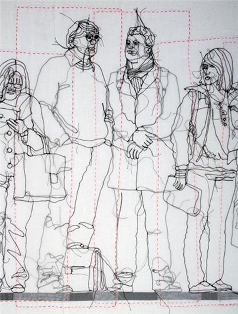 Rosie James Is A Textile Artist From Rochester England She Captures Human Nature Using Machine