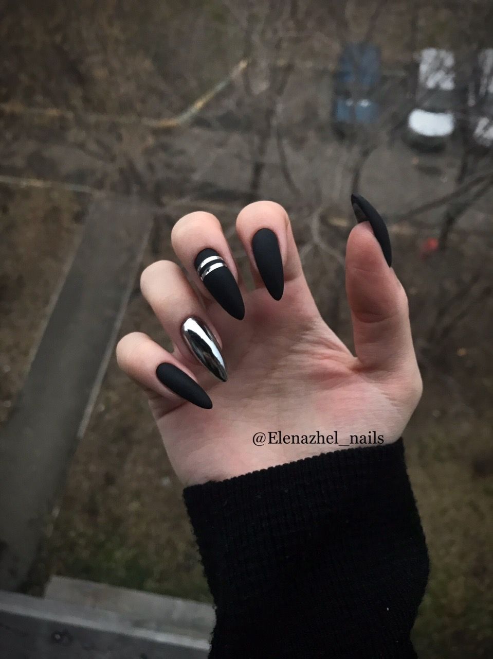 Pin By N Den On маникюр Grunge Nails Witchy Nails Pretty Nails