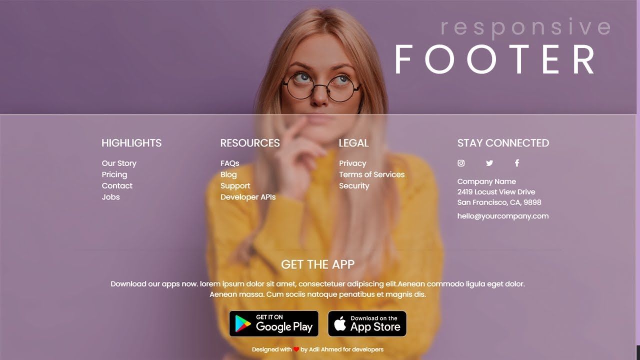 Fully Responsive Website Footer with Animation design using HTML CSS JS ... Fully Responsive Website Footer with Animation design using HTML CSS JS ...