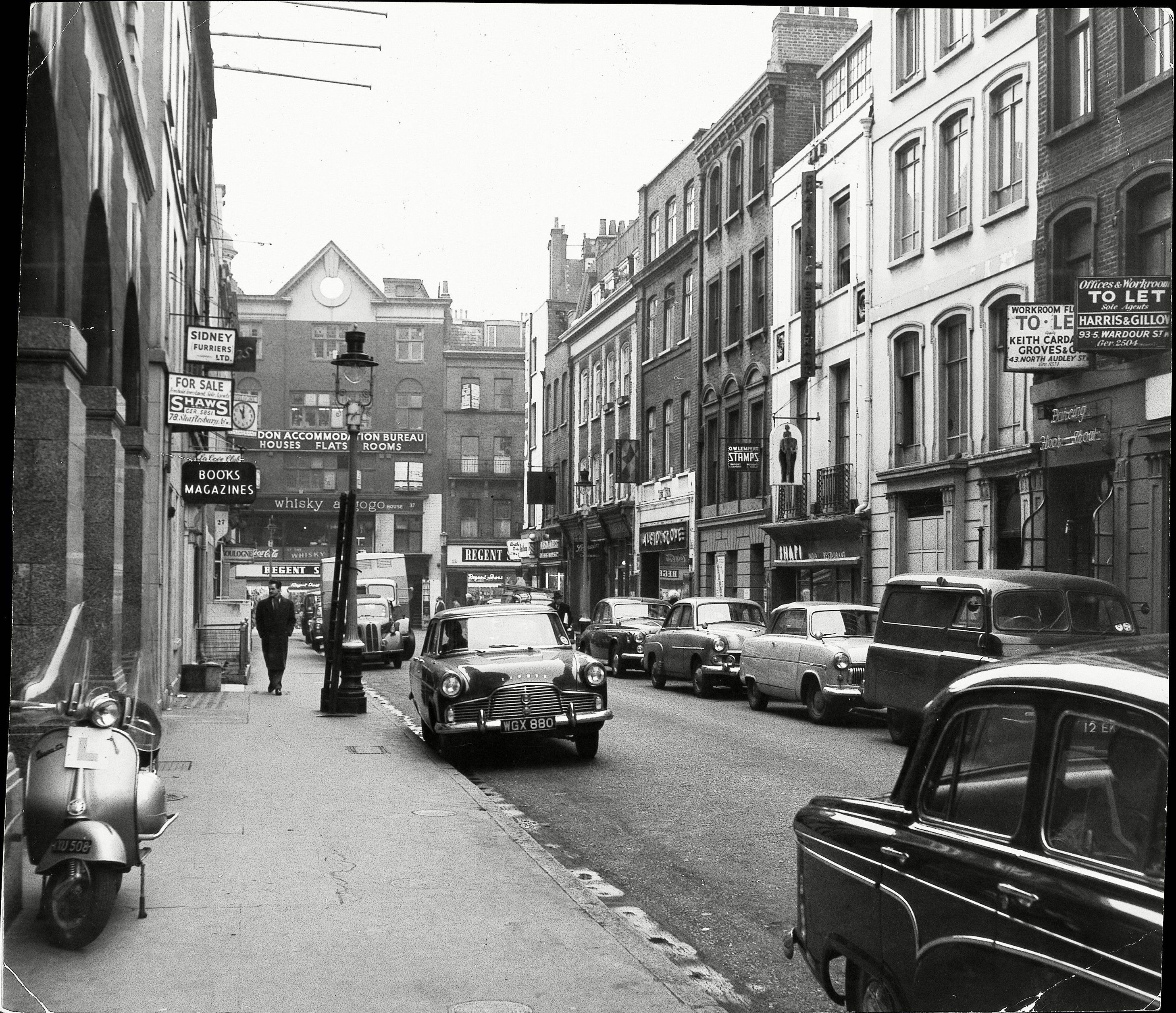 Metered Parking introduced in Gerrard Street. 3 Dec1959. London ... Metered Parking introduced in Gerrard Street. 3 Dec1959. London ...