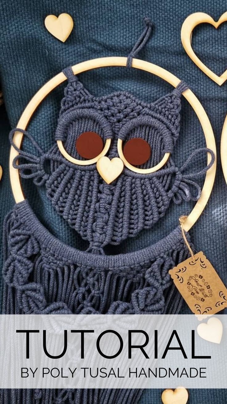 Learn How To Make The Gorgeous Macrame Owl By Poly Tusal Handmade Macrame Owl Tutorial Artofit