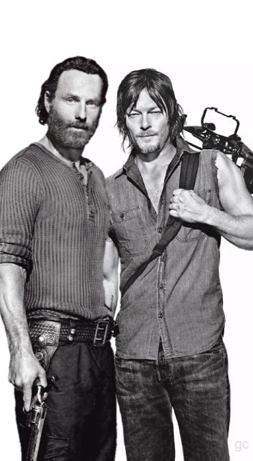 Norman Reedus Daryl Dixon Andrew Lincoln Rick Grimes Gc The Walking