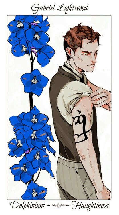 Gabriel Lightwood ~ The Infernal Devices Flower Cards By Cassandra Jean