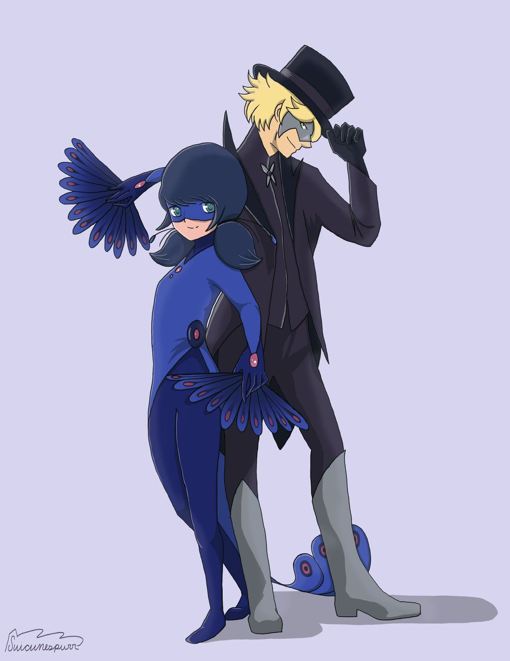 Meanwhile In An Alternate Universe Where Marinette And Adrien Received The Peacock And