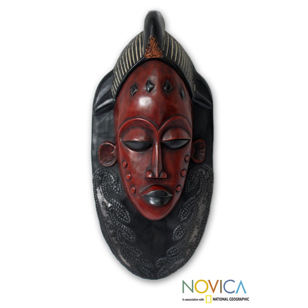 Supremacy Handmade Artisan Tribal Artwork Black Sese Wood With
