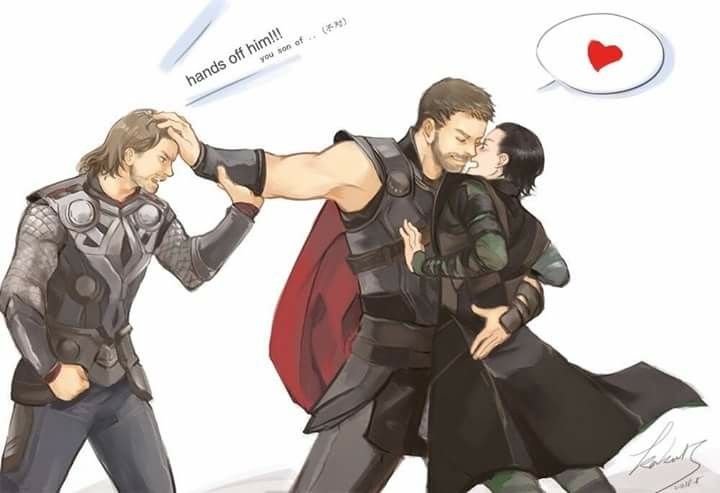 Pin On Marvelart Thorki Thor X Loki Loki Thor