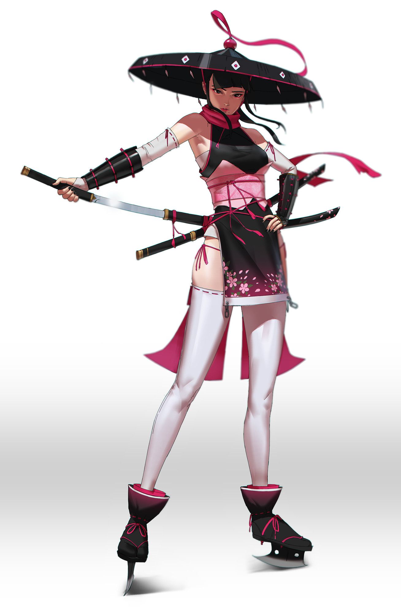 Artstation Kunoichi 경남 조 Female Samurai Concept Art Characters Anime Character Design