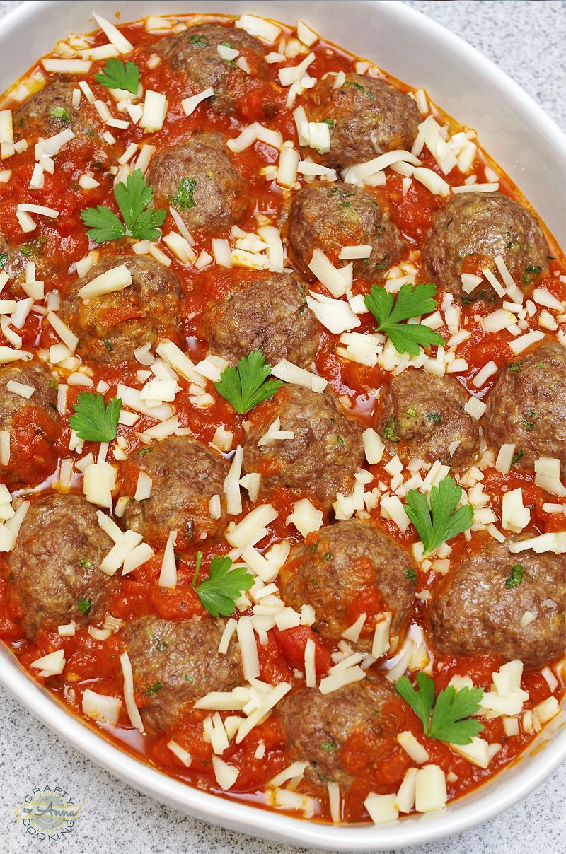 Baked Italian Meatballs Classic Italian American Style Meatballs