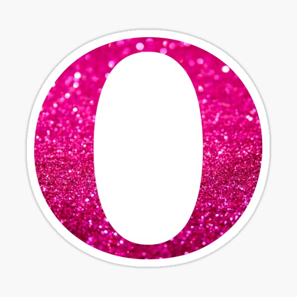 Letter O Pink Glitter Stickers For Sale Glitter Stickers Pink Glitter Glitter Letters