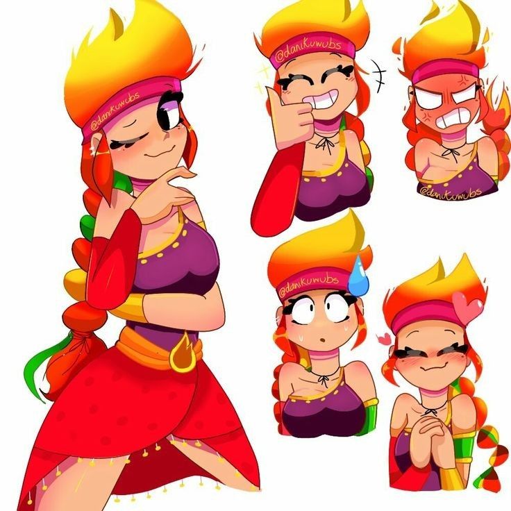 Amber Reaciones Kawaii Brawl Character Design Stars