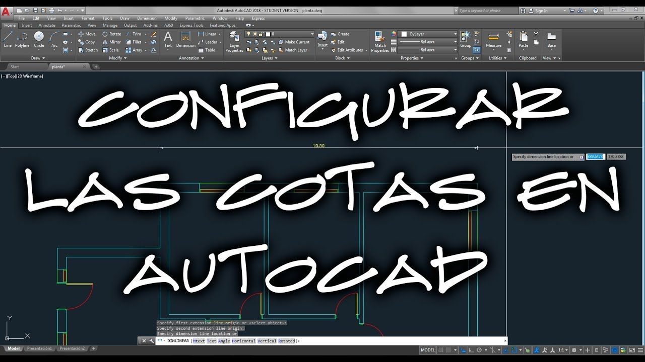 Cómo Configurar Las Cotas Correctamente En Autocad Uso De Cotas